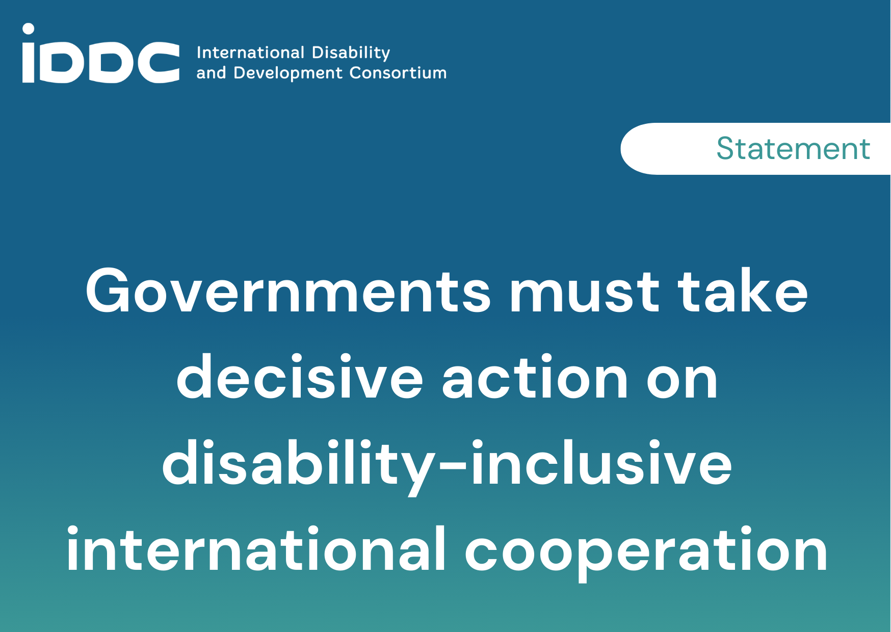 Governments must take decisive action on disability-inclusive ...